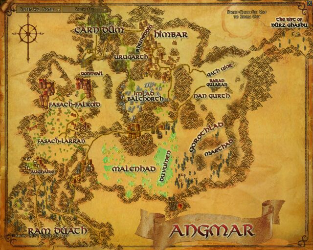 File:The Lord of the Rings Online - Angmar map.jpg - Tolkien Gateway